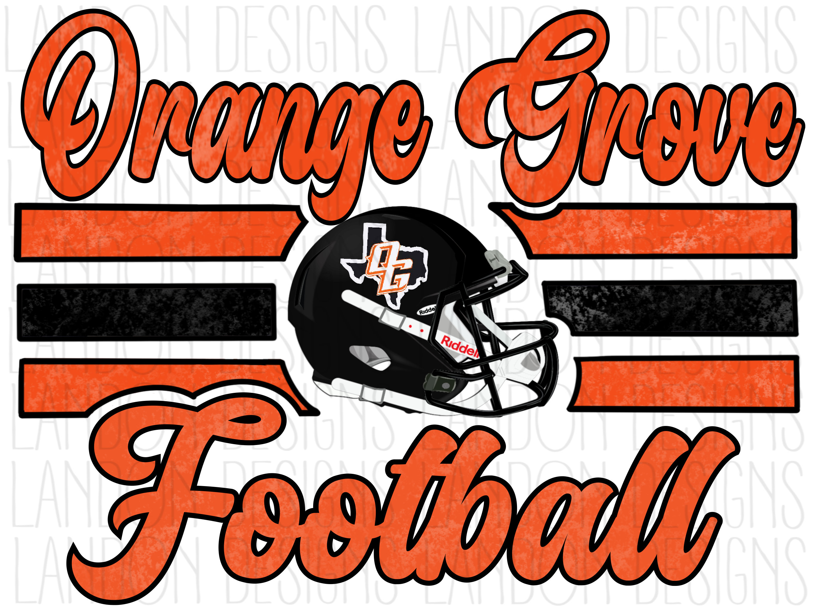 Orange High School Football Logos