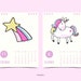 Printable Cute Unicorn Calendar 2021 Calendar for Planner Calendar ...