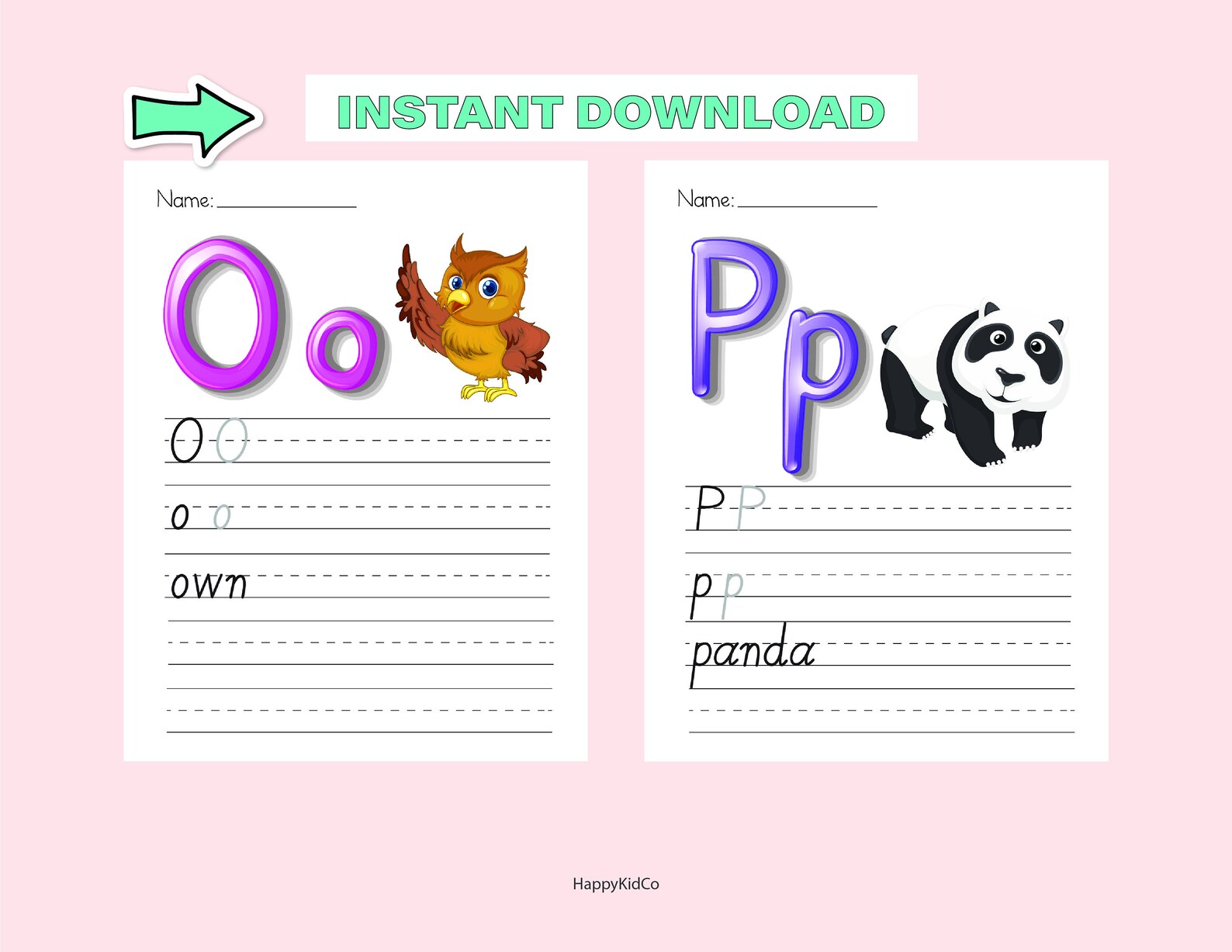 26 Alphabet Tracing Worksheets. ABC Letters Printable Practice - Etsy