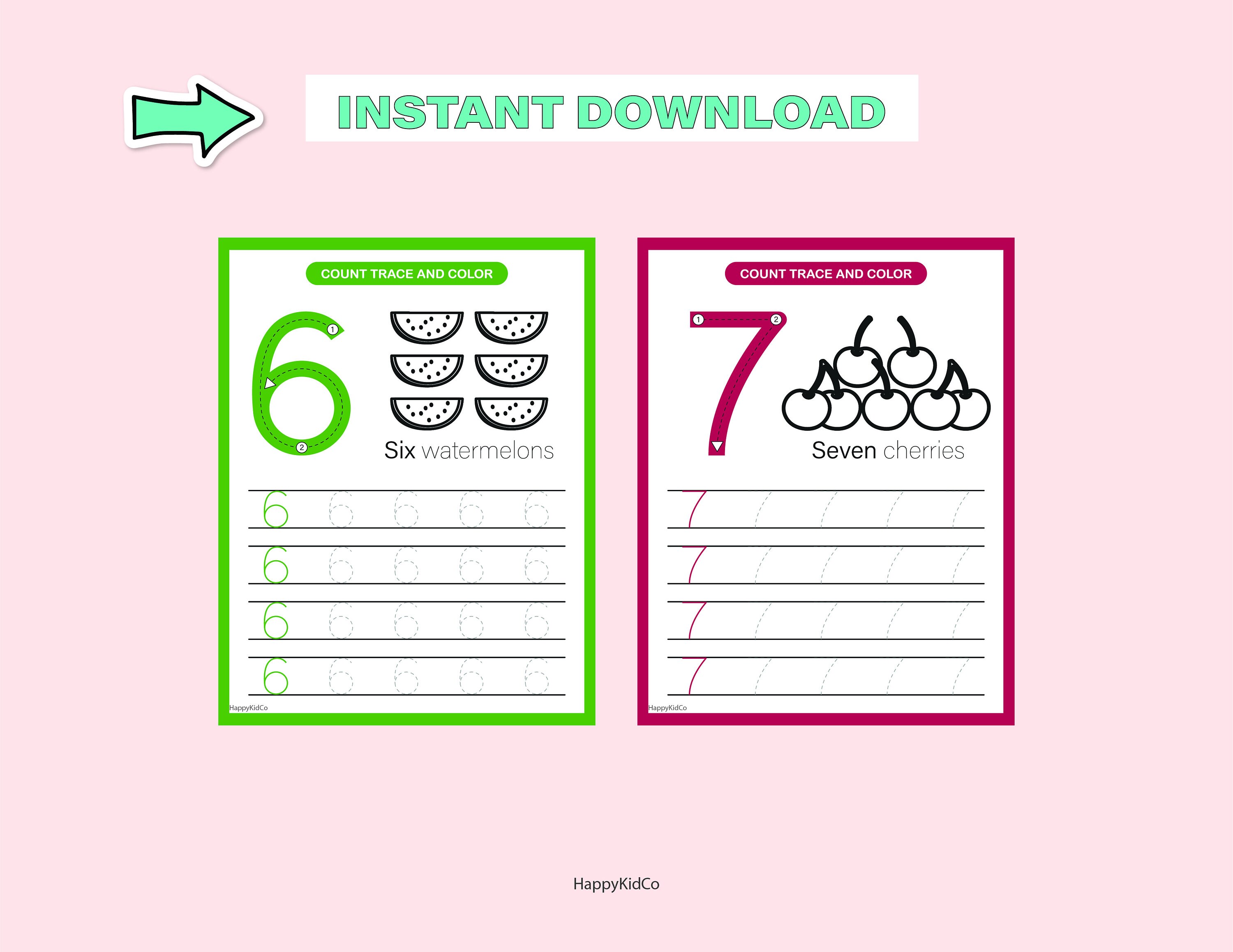 21 Number(1-10) Worksheets. Numbers 1-10 Printable Practice Sheets ...