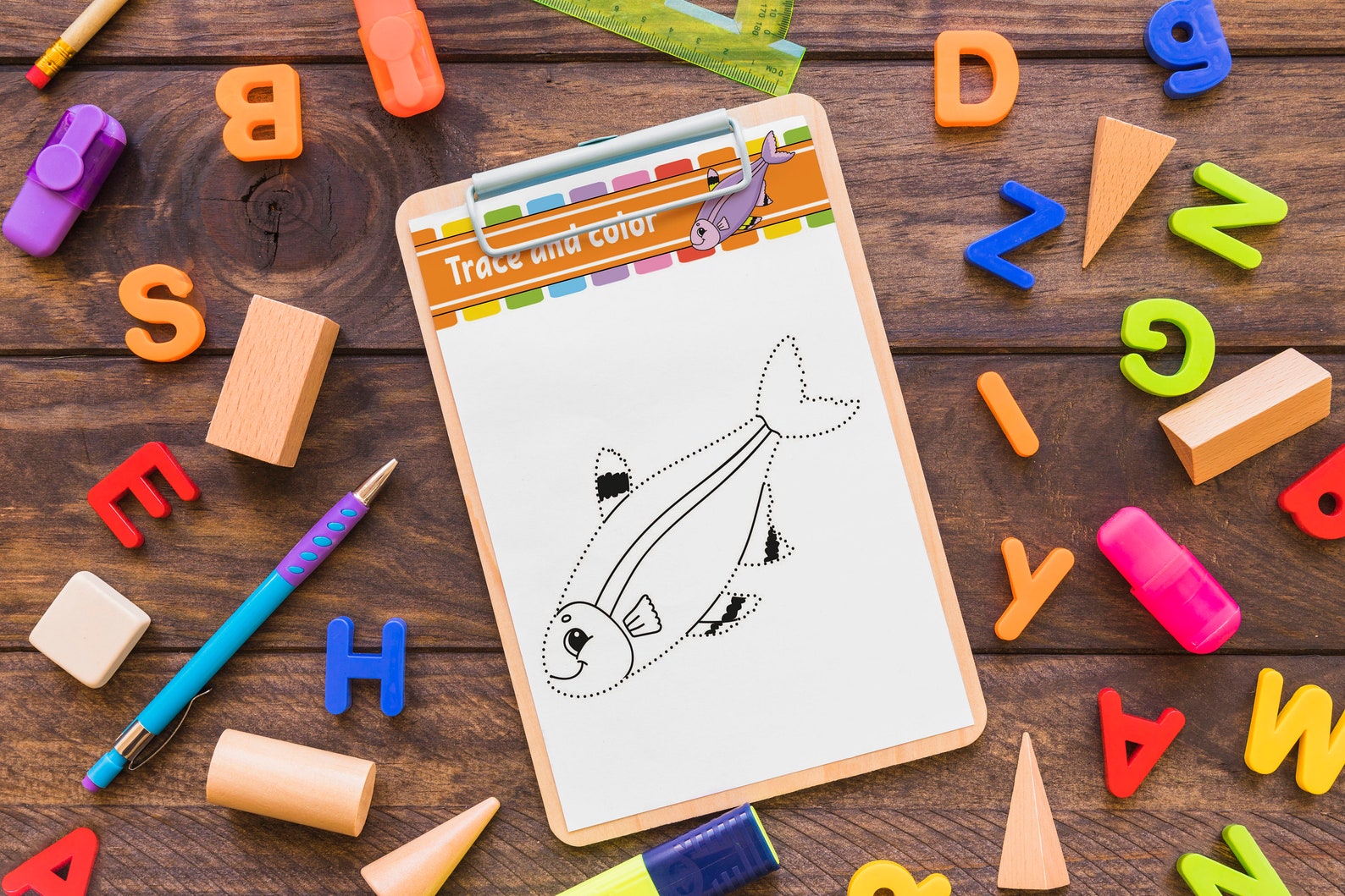 10 Printable Illustration Worksheets for Children Color and | Etsy