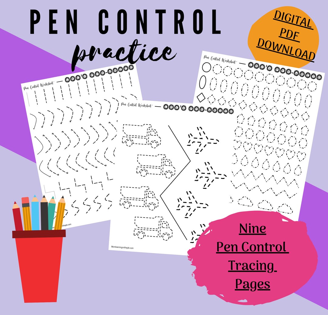 Pre-writting Skills Worksheets, Tracing Worksheets, Preschool ...
