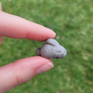 Mini Clay Bunny Figurine, Cute Stone Effect - Etsy