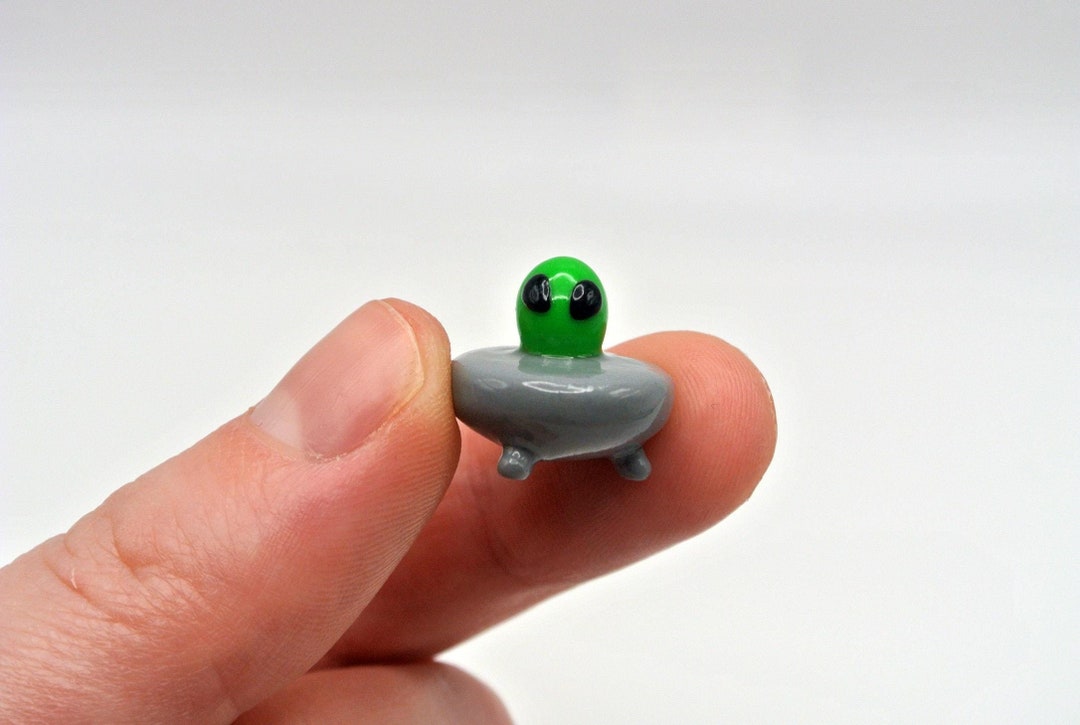 Alien Flying Saucer Cute Polymer Clay Figurine - Etsy