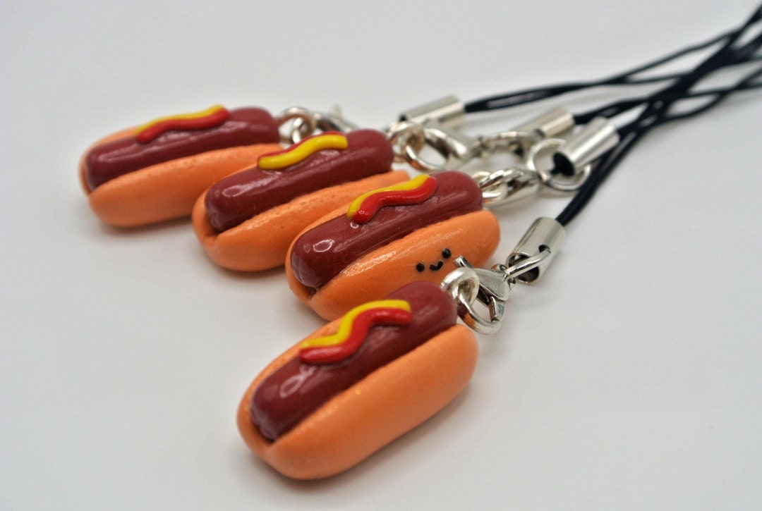 Hot Dog! Cute Polymer Clay Charm - Etsy