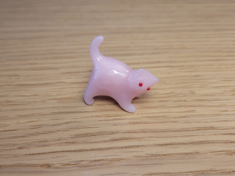 Mini Playful Cat Cute Polymer Clay Figurine - Etsy