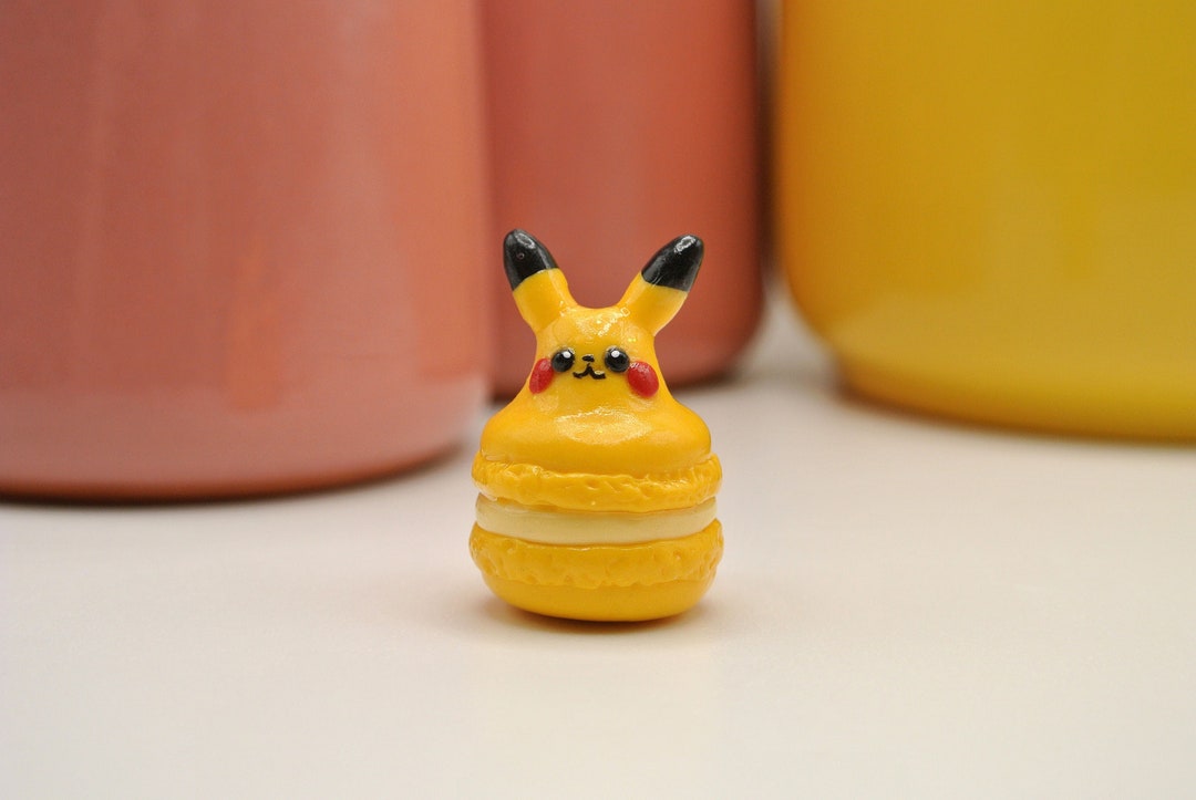 Pikachu Pokemon Macaron Cute Polymer Clay Charm - Etsy