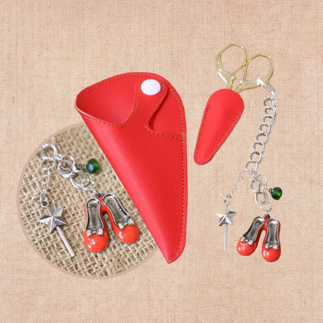 Embroidery 3 Peice Scissor Kit Scissor Sheath, Sleeve, Scissor Chain ...
