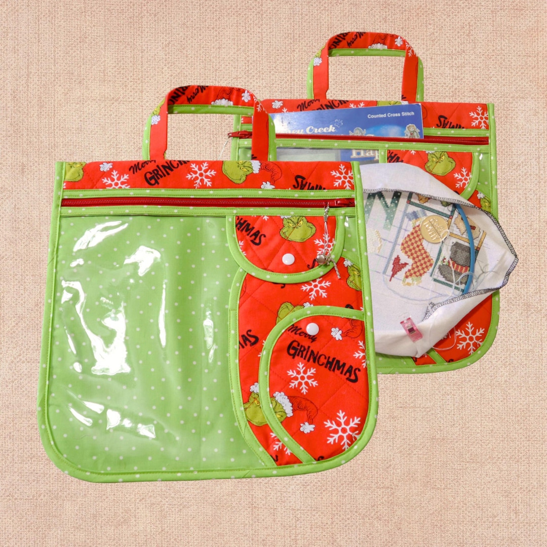 Cleo Holiday Cross Stitch Project Bag From Stitching a Little ...