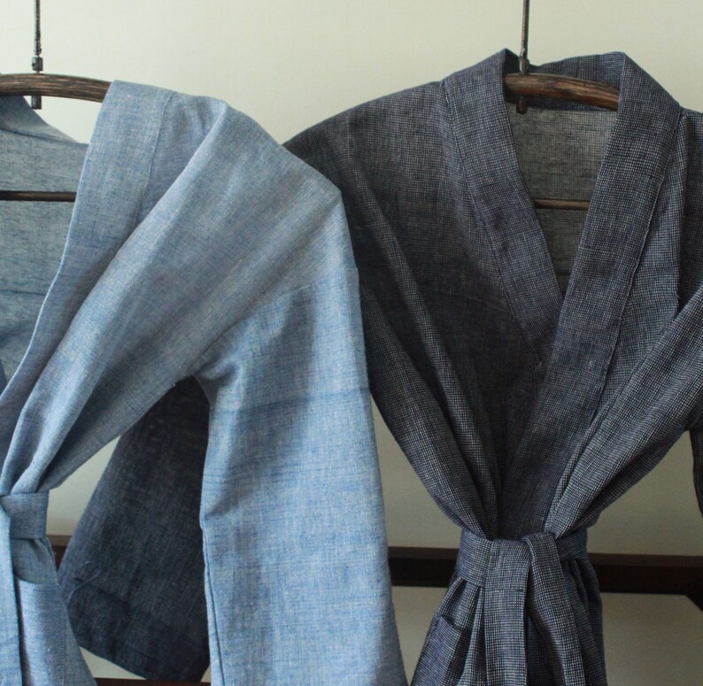 Organic Cotton Bathrobe, Naturally Dyed - Etsy