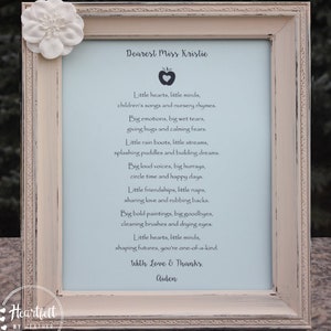Instant Download - Gift for Preschool - Caregiver Thank You Poem ...