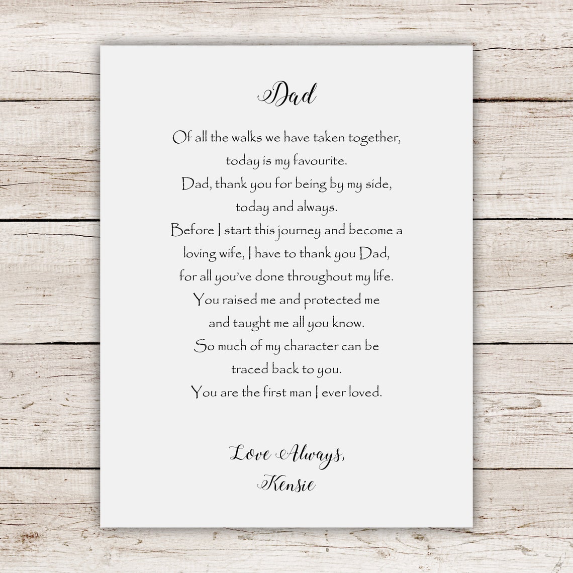Personalized Father of the Bride Gift Wedding Thank You Gift - Etsy