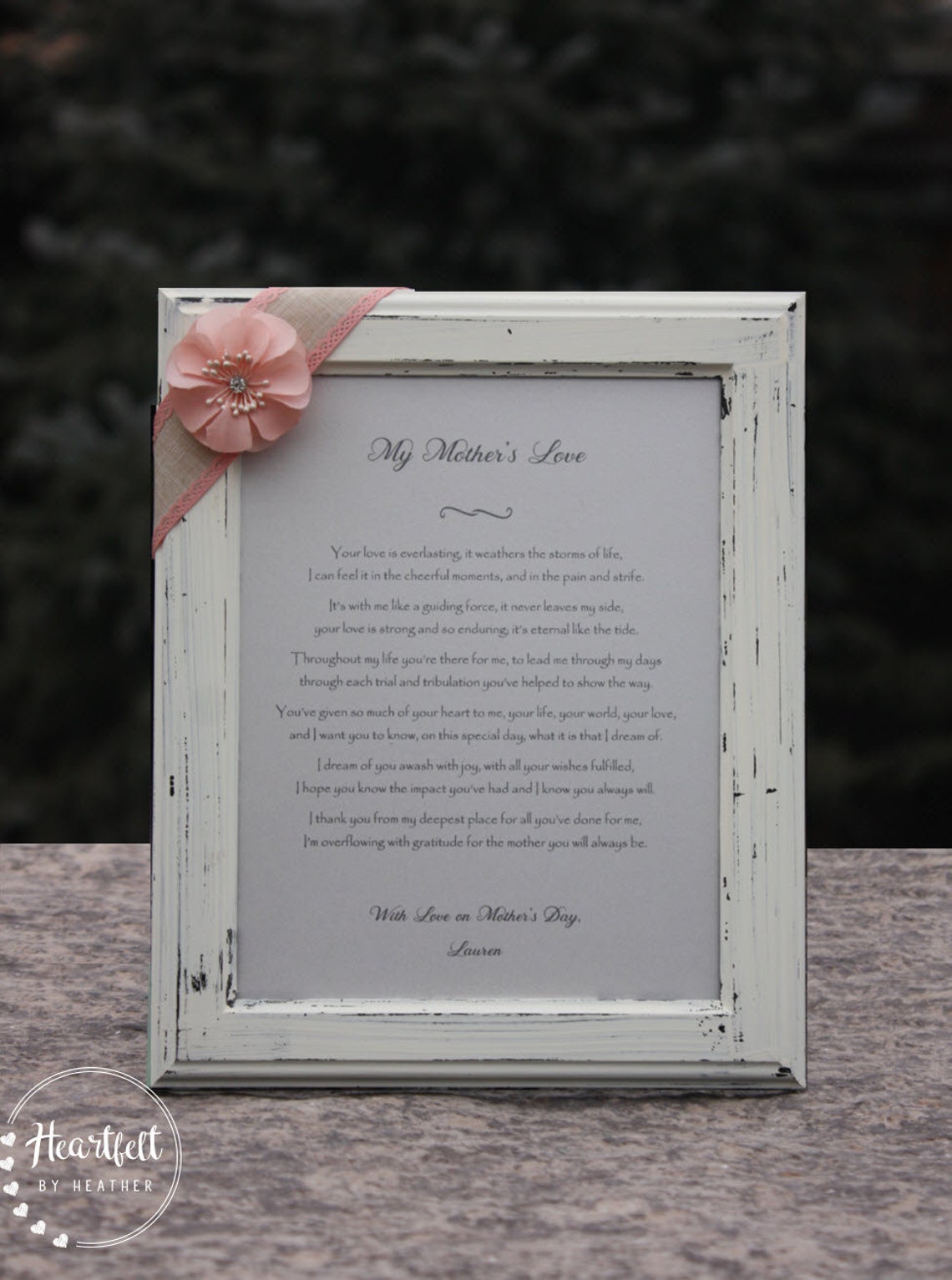 Personalized Mom Poem Mother's Day Gift Mother of the Bride Poem ...