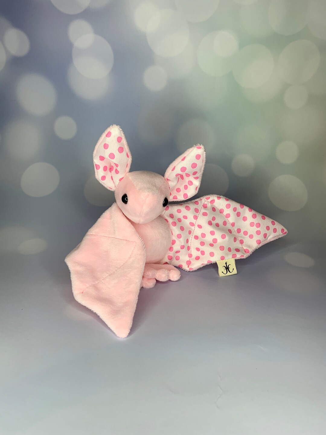 Cute Pink Bat, Handmade Plushie, Stuffed Animal, Toy, Collectible ...