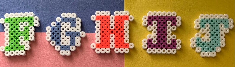 Perler Bead Alphabet Sprites - Etsy