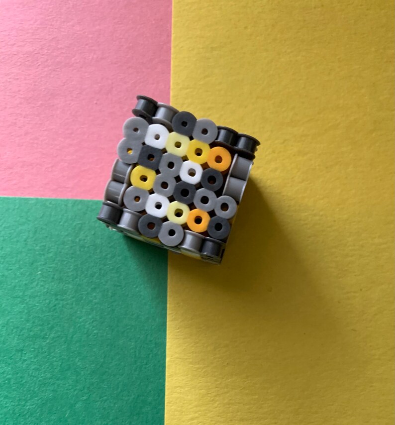 3d Perler Bead Minecraft Bee and Gold Ore - Etsy