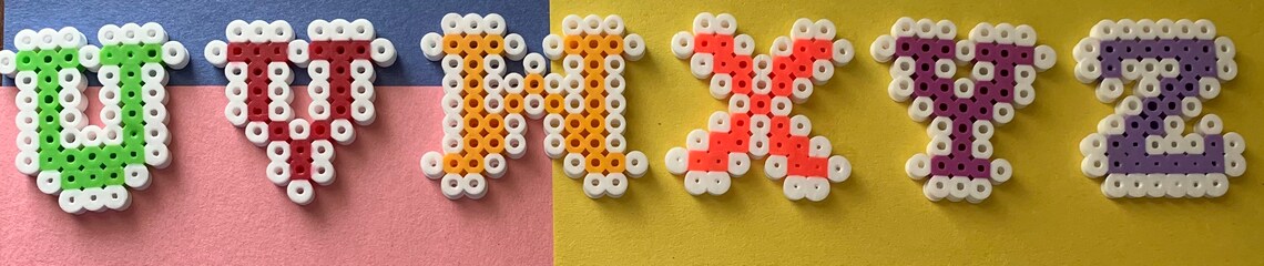 Perler Bead Alphabet Sprites - Etsy