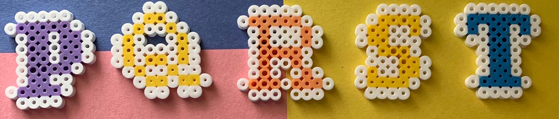 Perler Bead Alphabet Sprites - Etsy