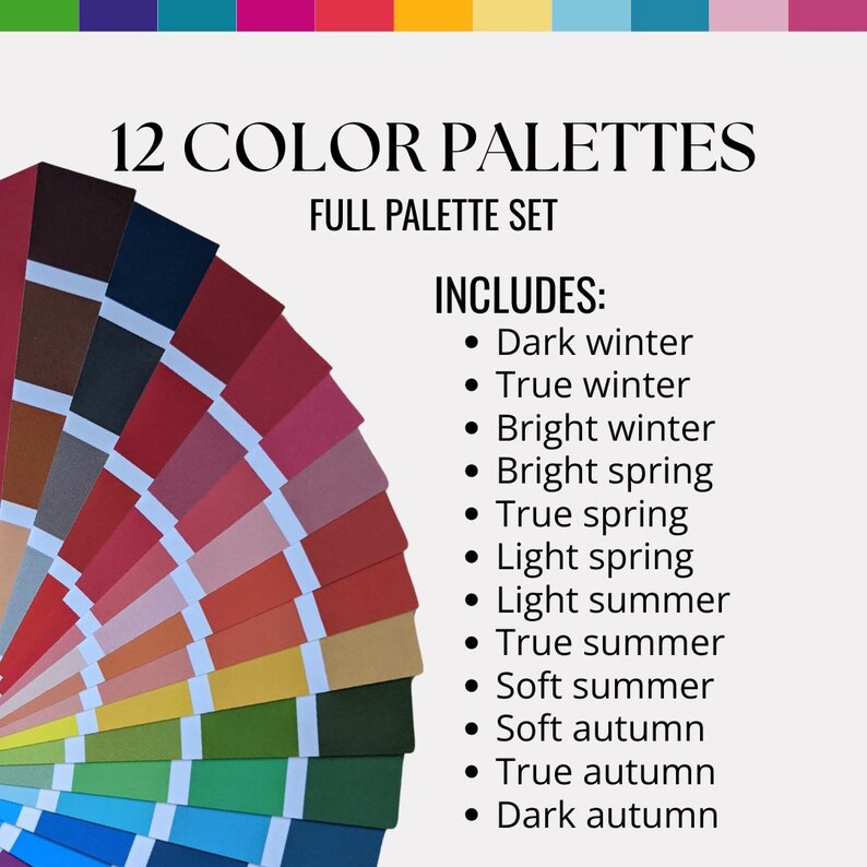 Full Color Palette Fan Set - Etsy