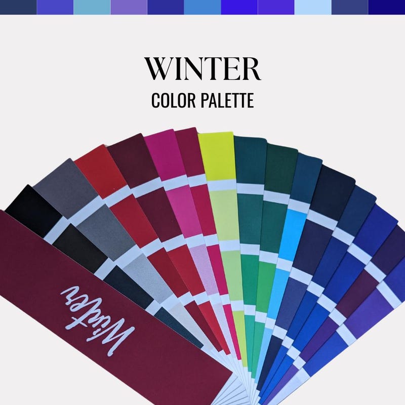 Winter Color Swatches - Etsy