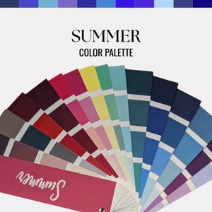 Color Analysis Summer Color Palette Fan - Etsy