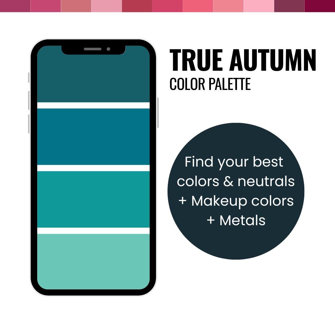 True Autumn Color Palette | Personal Color Analysis Guide (digital ...