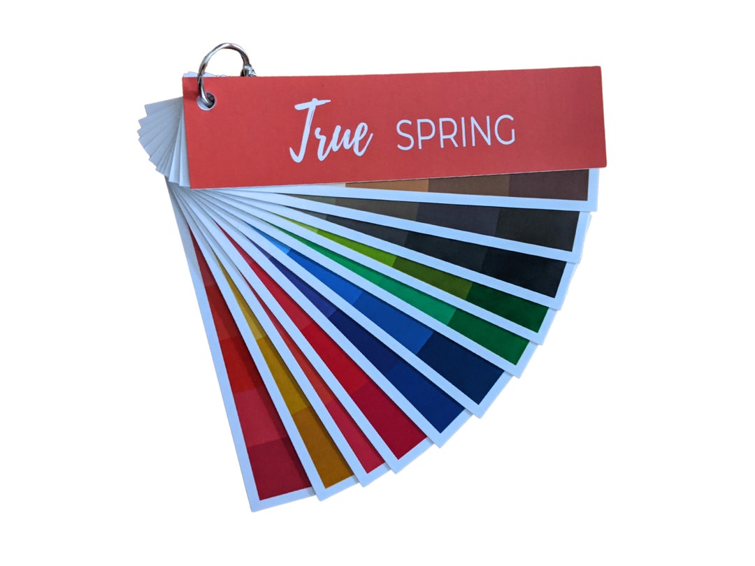 True Spring Color Palette Fan - Etsy