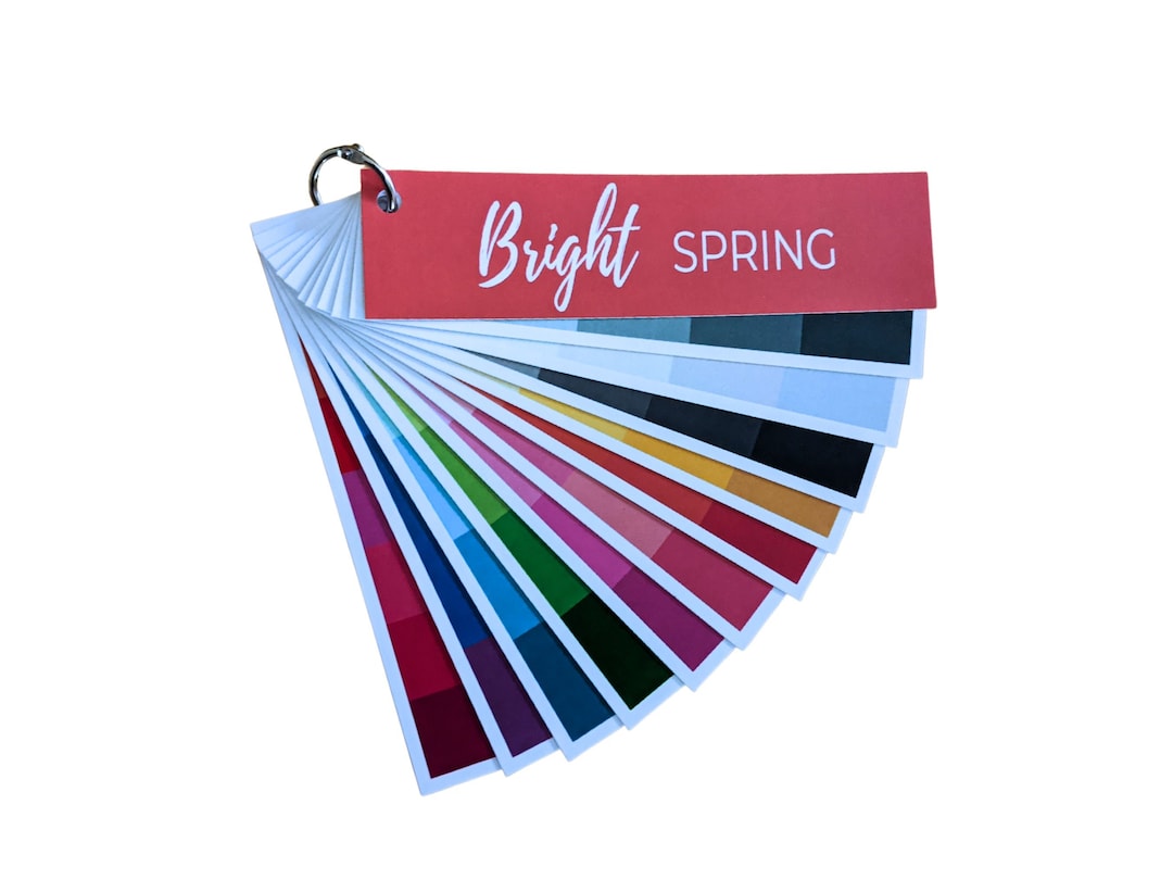 Bright Spring Color Palette Fan - Etsy
