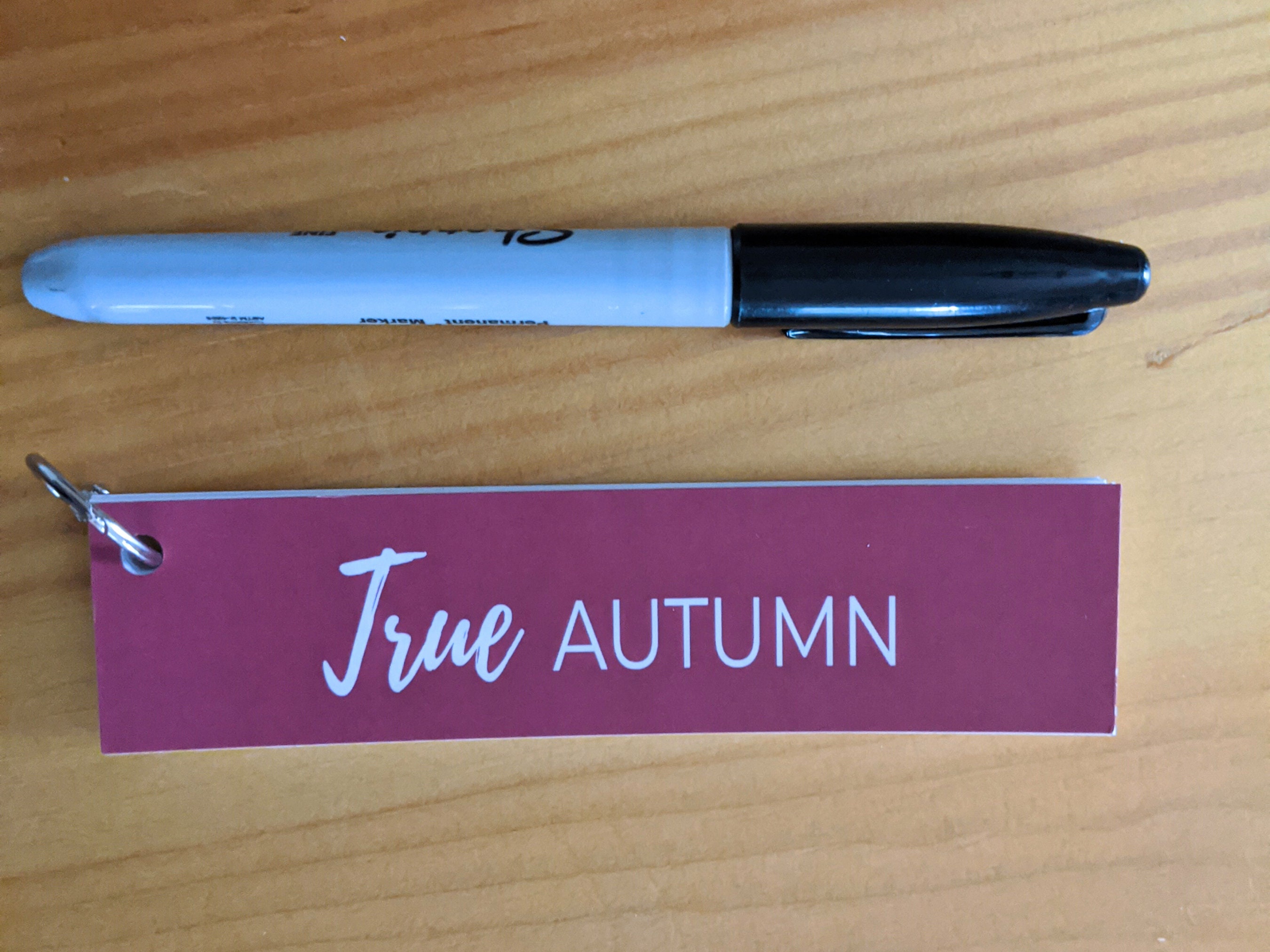 True Autumn Color Palette Fan - Etsy