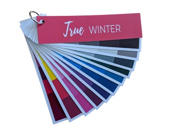 Cool Winter Color Palette DIGITAL SWATCH FAN 12 Seasons, Color Analysis ...