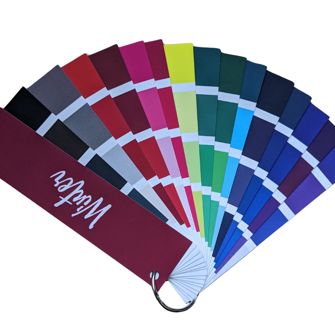 Color Analysis Winter Color Palette Fan - Etsy
