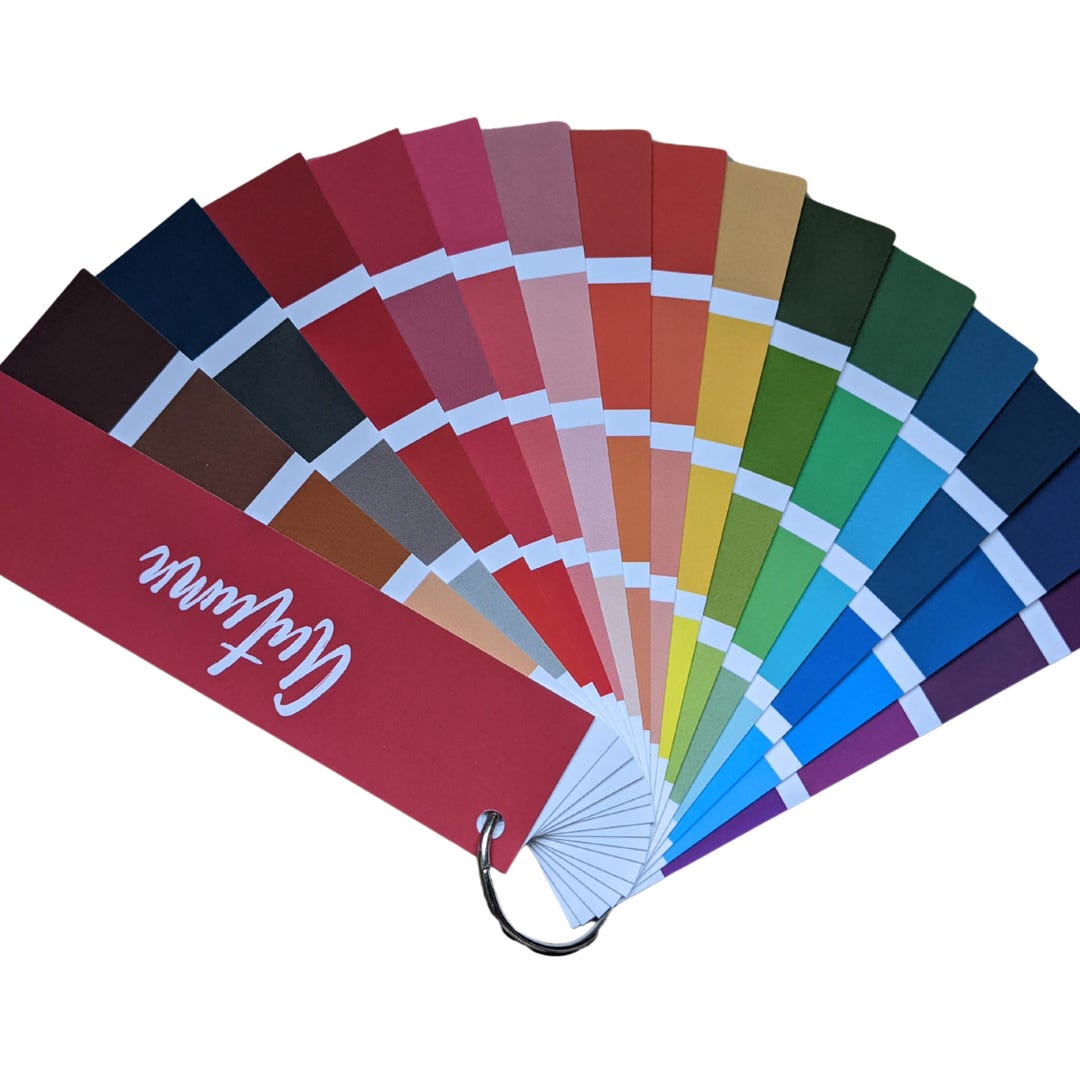 Color Analysis Autumn Color Palette Fan - Etsy