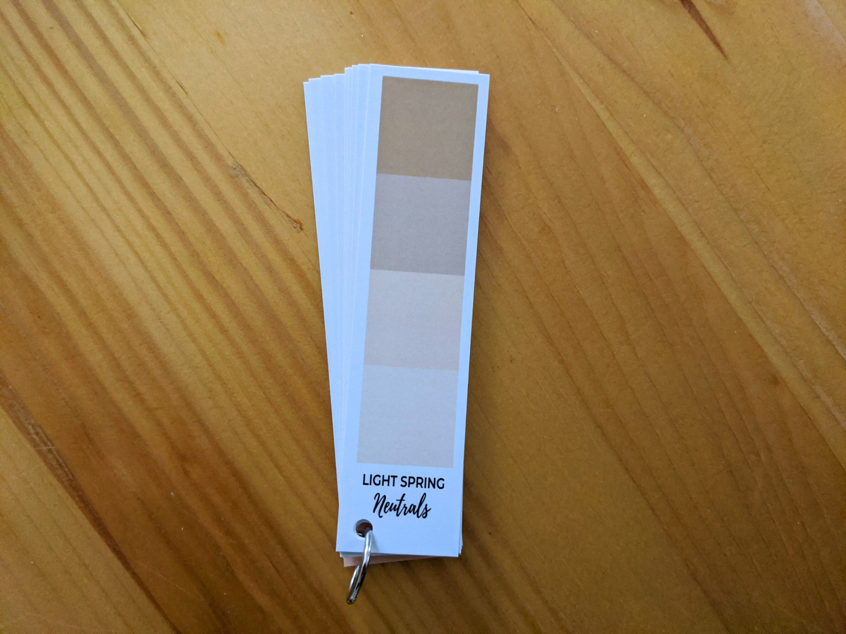 Light Spring Color Palette Fan - Etsy Canada