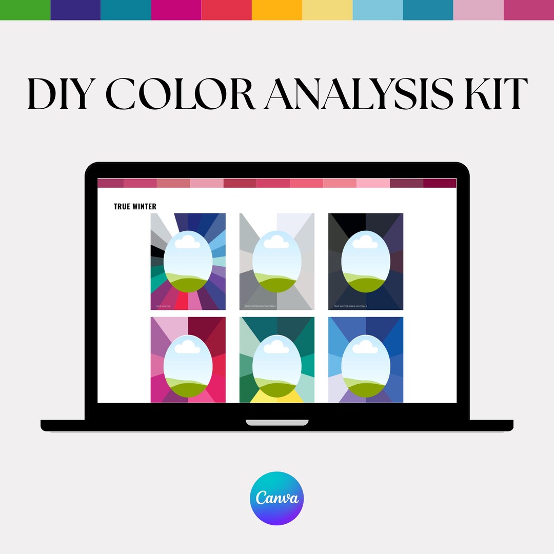 DIY Seasonal Color Analysis Kit | Find You Color Season | Digital DIY ...
