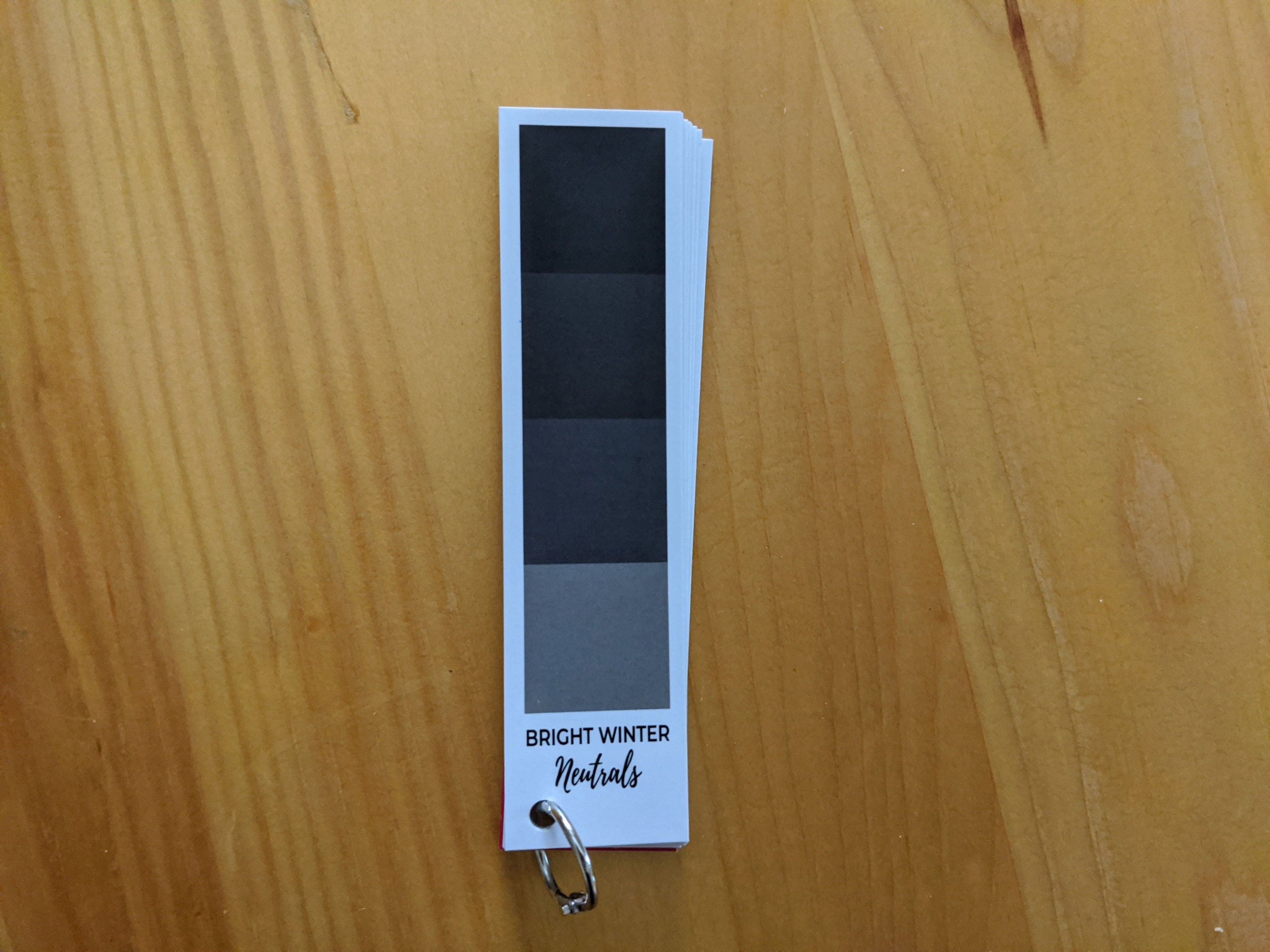 Bright Winter Color Palette Fan - Etsy