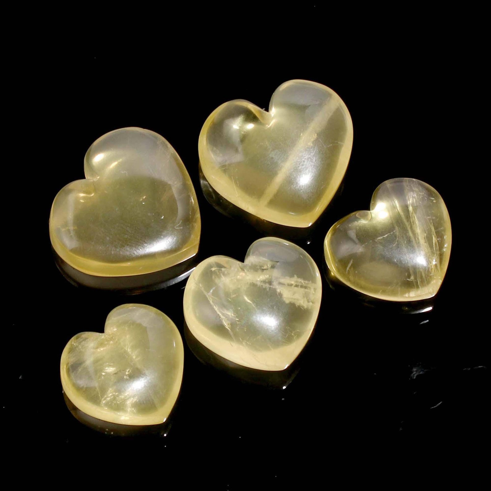 Natural Yellow Lemon Quartz Loose Gemstone Lemon Quartz Heart - Etsy