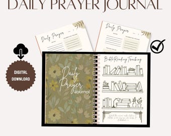 Prayer Journal Printable | Gratitude Journal | Bible Study Guide ...