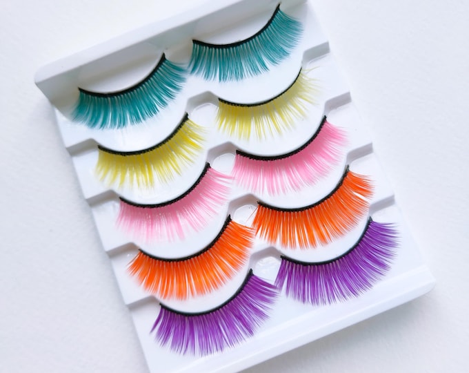 Mix Color Eyelashes for Doll. Eyelashes for Blythe OOAK. Black ...