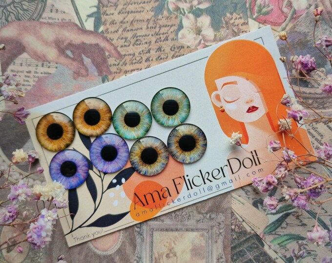 MIX Metallic Set Eyes. Set Eye Chips for Blythe / Blythe Eye Chips / 4 ...
