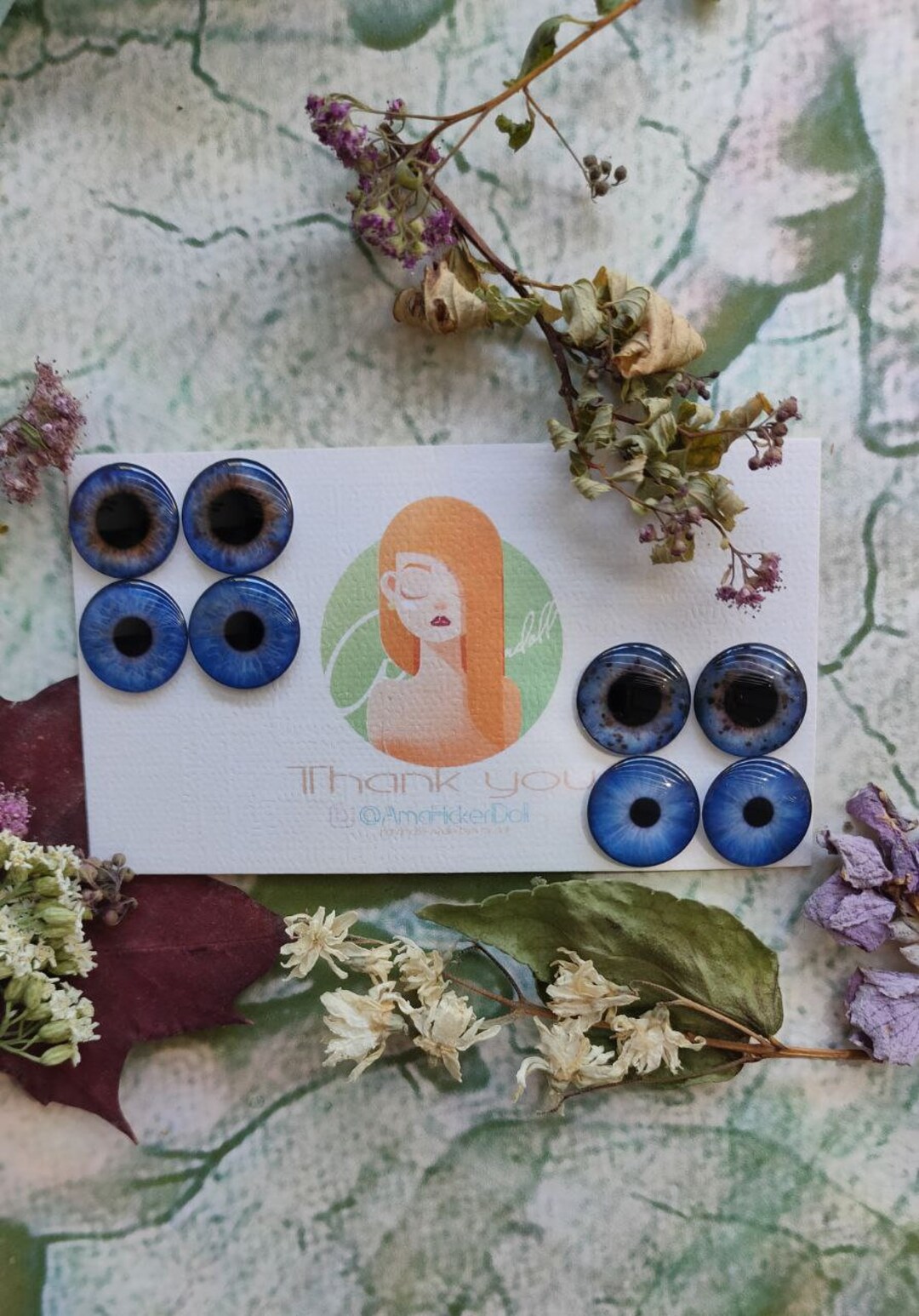 Metallic Photo Paper Set Eyes. Blue Set Eye Chips for Blythe / - Etsy