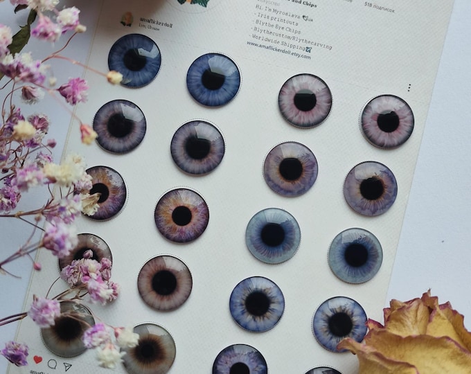 MIX Set Eyes. Set Eye Chips for Blythe / Blythe Eye Chips / 10 Pairs ...