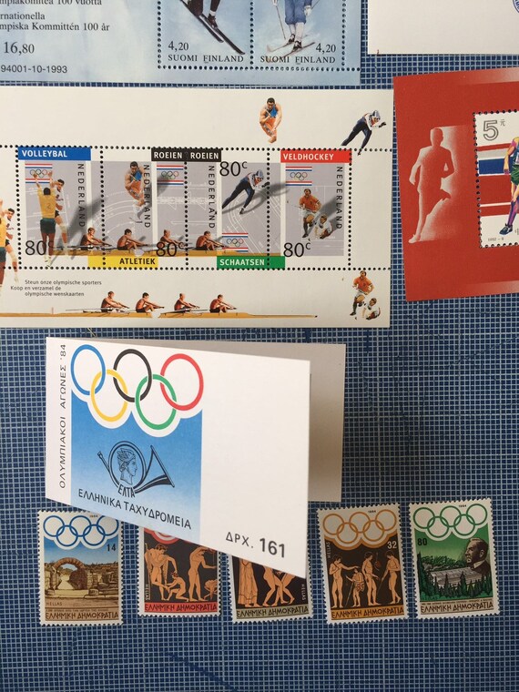 Olympics Stamp Sheets and Booklet - Etsy