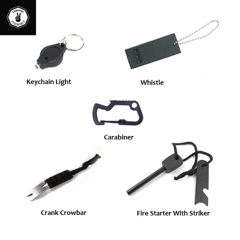 Survival Essentials - 12 in 1 Portable Survival Kit Gear Tactical ...