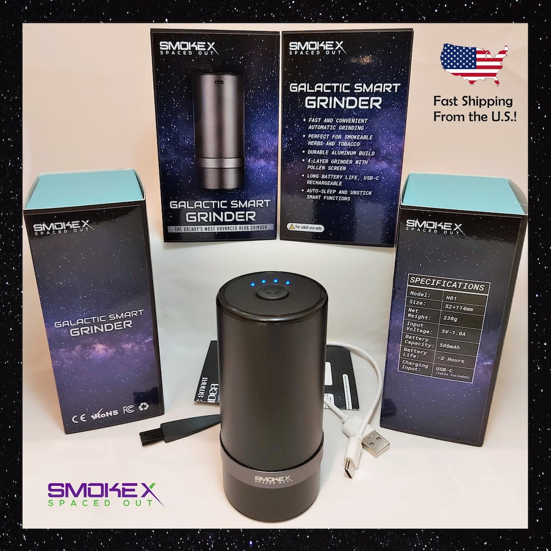 ELECTRIC HERB GRINDER! Smokex Galactic Smart Grinder - Rechargeable ...
