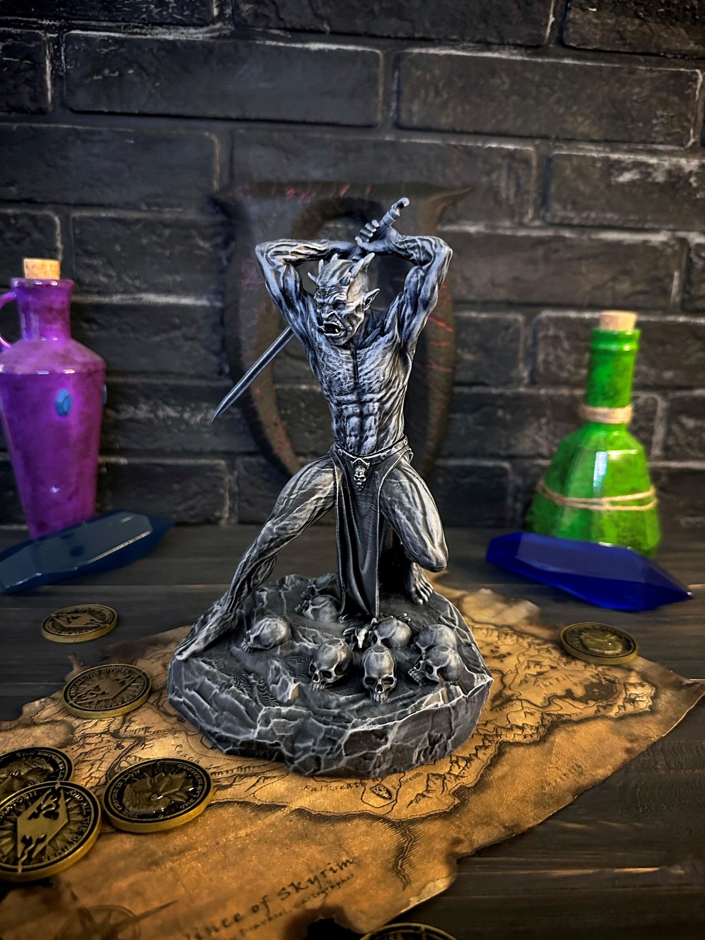 Skyrim Malacath Figurine, Daedric Prince Malak Statue, the Elder ...