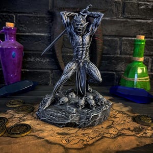 Skyrim Malacath Figurine, Daedric Prince Malak Statue, the Elder ...