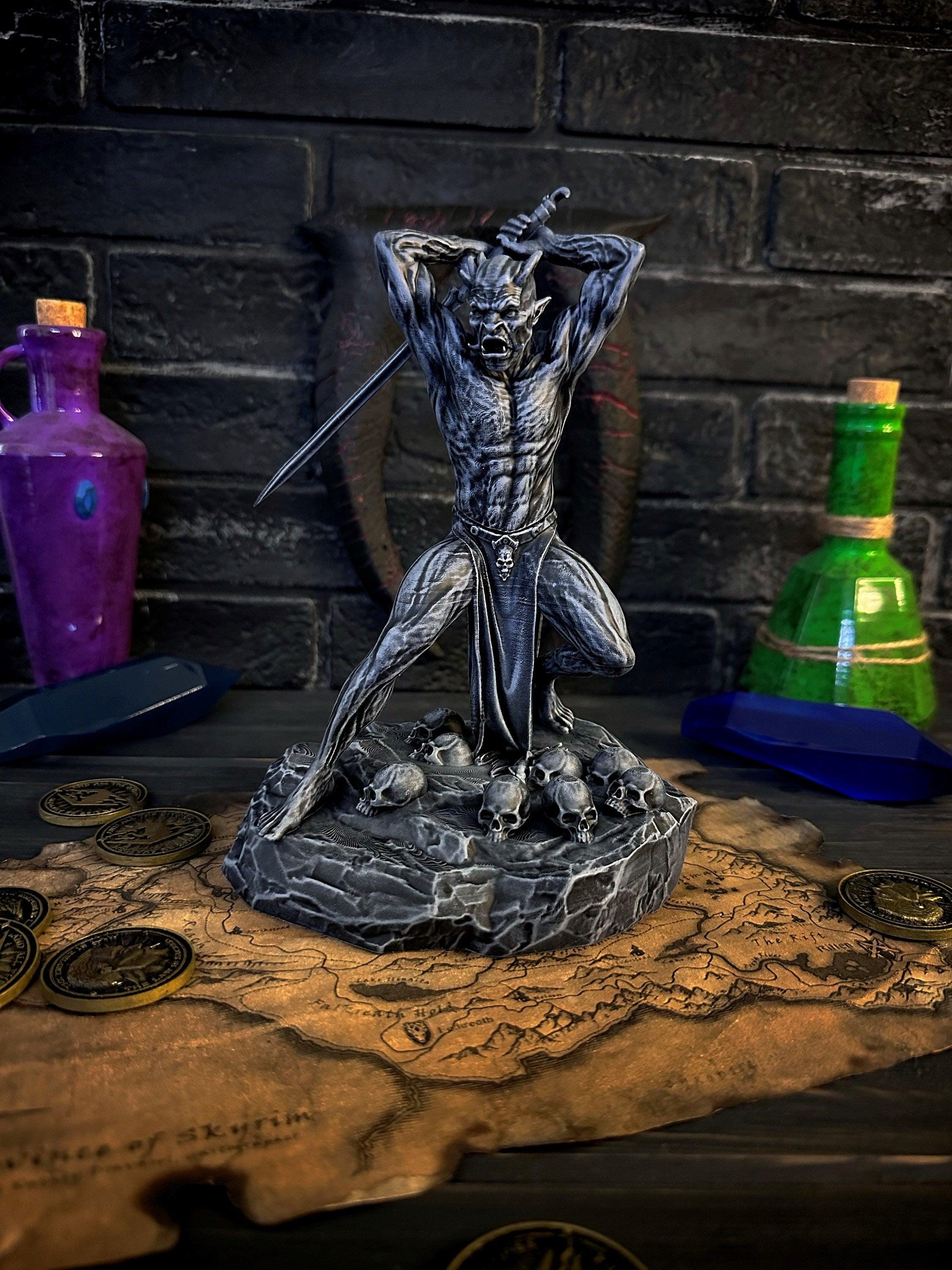 Skyrim Malacath Figurine, Daedric Prince Malak Statue, the Elder ...