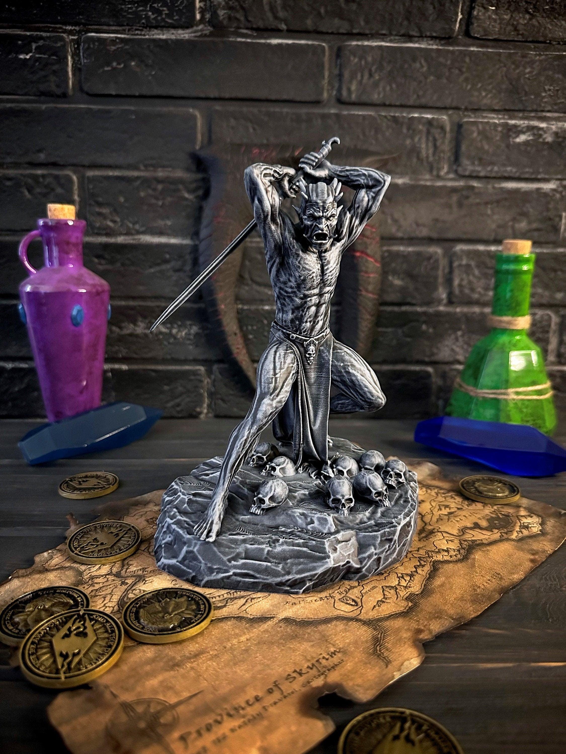 Skyrim Malacath Figurine, Daedric Prince Malak Statue, the Elder ...