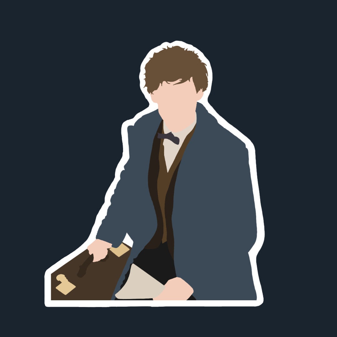 Newt Holding His Case Vinyl Sticker - Etsy