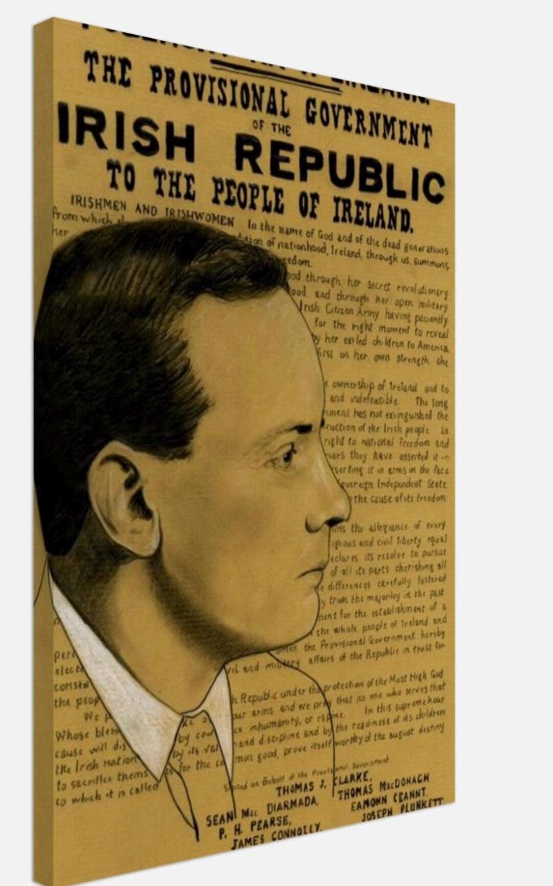 1916 Canvas Proclamation Poster, Original Design by Local Artist . - Etsy